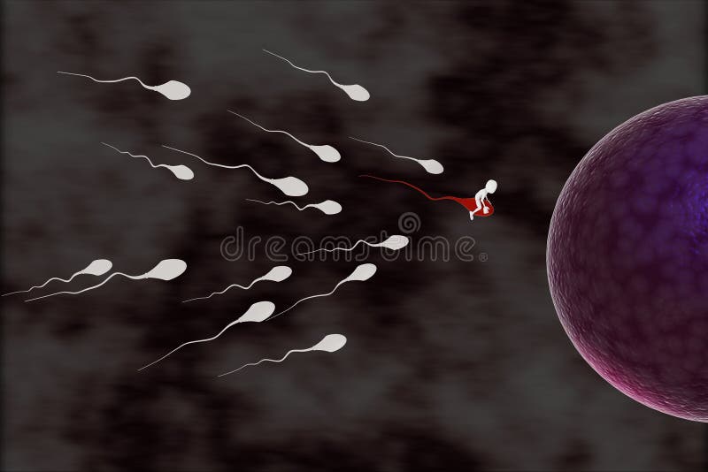 Sperm Attack 2 stock illustration. Illustration of birth - 521611