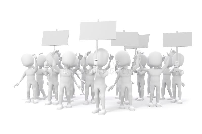 3d Man Protesting Stock Illustrations – 247 3d Man Protesting Stock ...