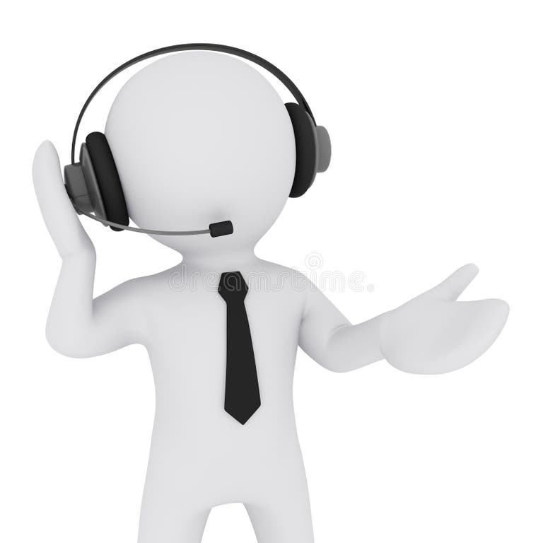 3d Man Helpdesk Stock Illustrations – 456 3d Man Helpdesk Stock ...