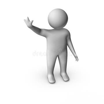 3d Man Hello Pose Stock Illustrations – 199 3d Man Hello Pose Stock ...