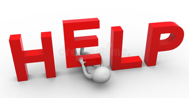 3d man help stock illustration. Illustration of information - 20325488