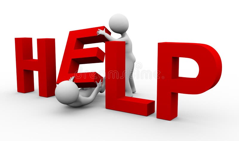 3d people helping stock illustration. Illustration of assistant - 23849015