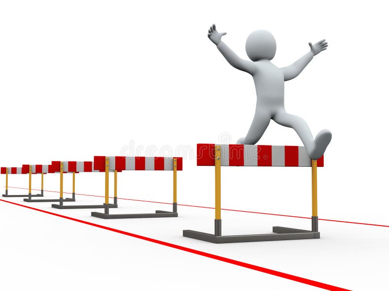 Athlete Jumping Over Hurdles Stock Illustrations – 68 Athlete Jumping ...