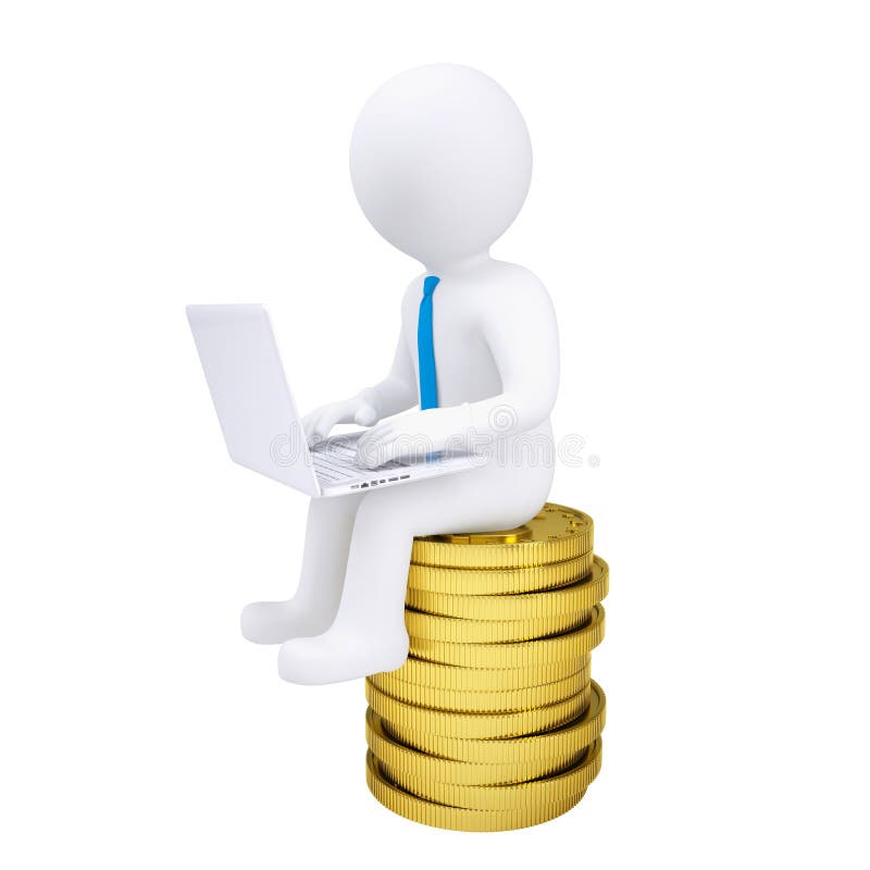 Man Sitting Pile Money Stock Illustrations – 592 Man Sitting Pile Money ...