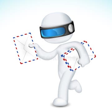 3d Man Postal Envelope Stock Illustrations – 191 3d Man Postal Envelope ...