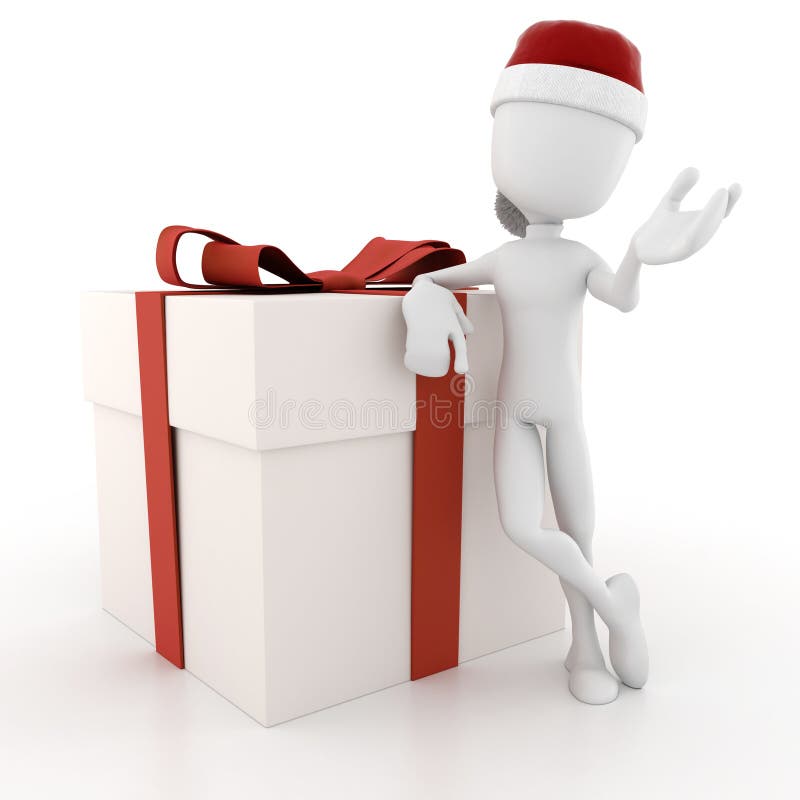 3d Man Party, Isolated on White Background Stock Illustration ...