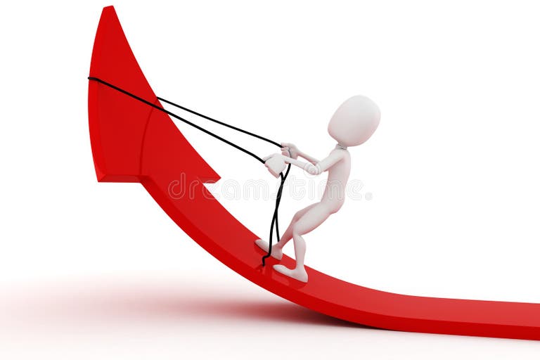 People Man Pushing Arrow Stock Illustrations – 441 People Man Pushing ...