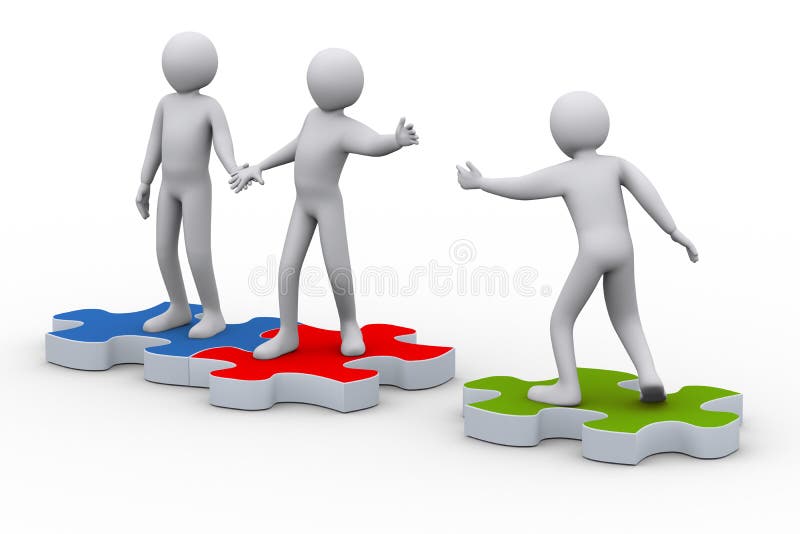 3d Man Joining Group of People Stock Illustration - Illustration of ...