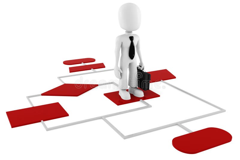 3d Man Student Holding Two Books Stock Illustration - Illustration of ...