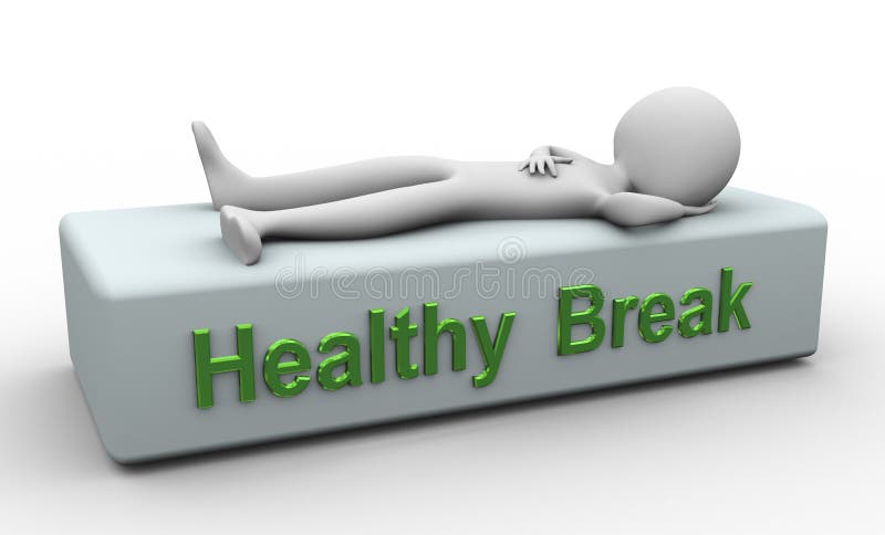 3d man - rest time stock illustration. Illustration of cartoon - 21075290