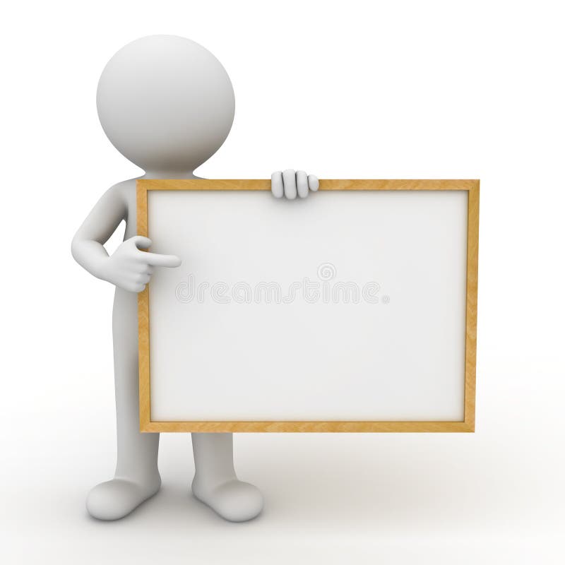 14+ 3d person carry blank board Free Stock Photos - StockFreeImages
