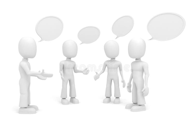 3d man, speaker stock illustration. Illustration of explain - 13290050