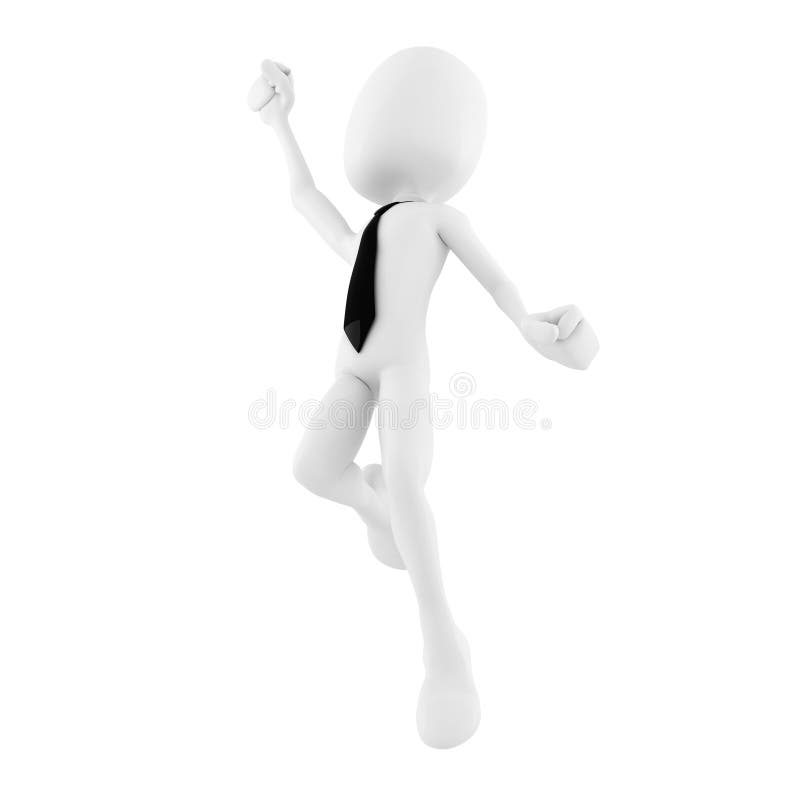 3d Man Success in Business Concept Stock Illustration - Illustration of ...