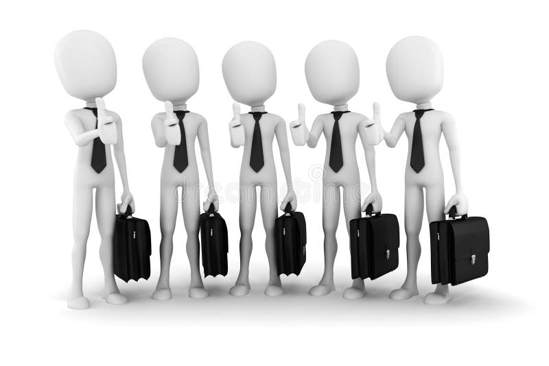 3d Man Successful in Business Stock Illustration - Illustration of ...