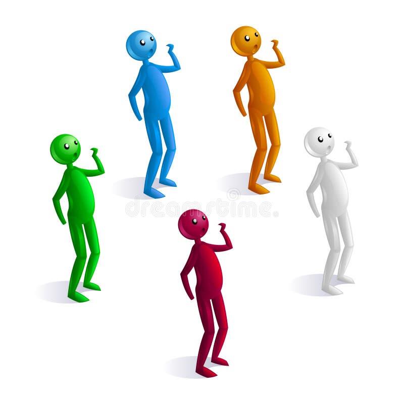 3d man thinking stock illustration. Illustration of shiny - 20709896