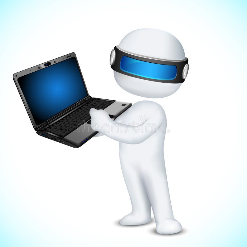 3d Professional Man Laptop Stock Illustrations – 2,415 3d Professional ...