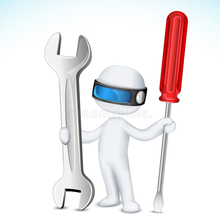 3d Man Tool Stock Illustrations – 10,605 3d Man Tool Stock ...