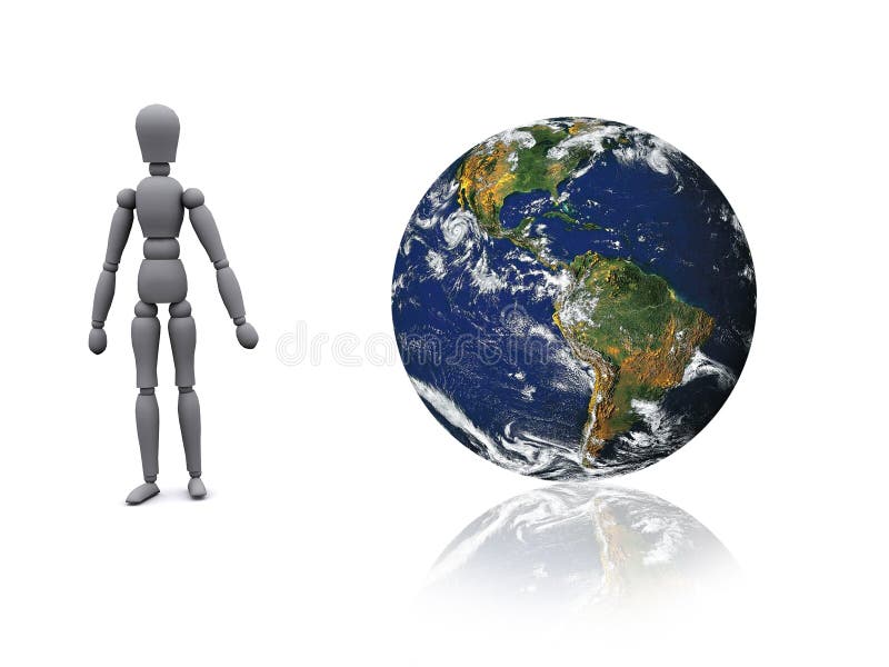 3d man and world stock illustration. Illustration of value - 1788202