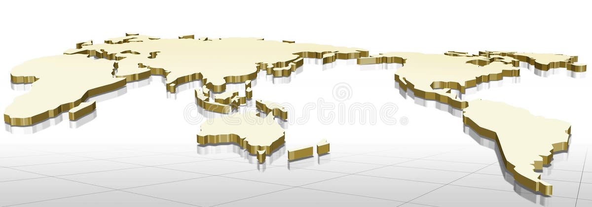 Editable World Map 3d Stock Illustrations – 782 Editable World Map 3d ...