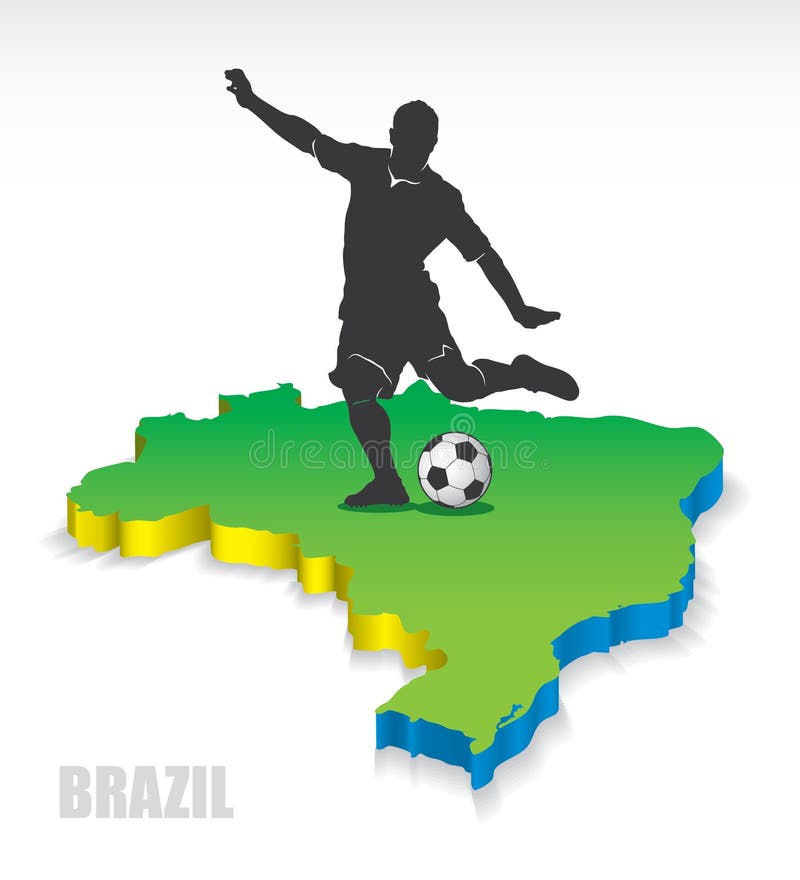 Soccer World Cup 2014 stock illustration. Illustration of colors - 31518667