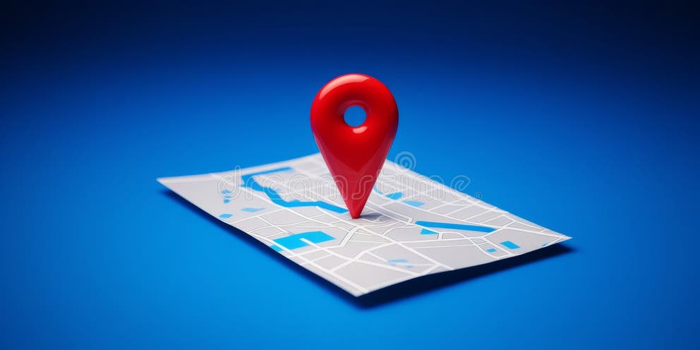 3d Map Pointer with Red Pointer 3d Map Pointer with Red Pin Red Map ...