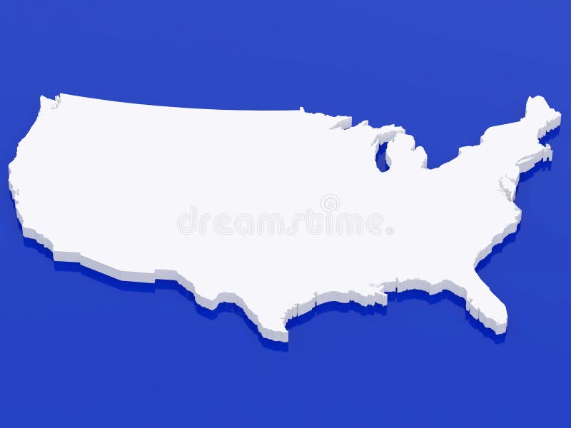 Illustrated US Map stock vector. Illustration of background - 16003380