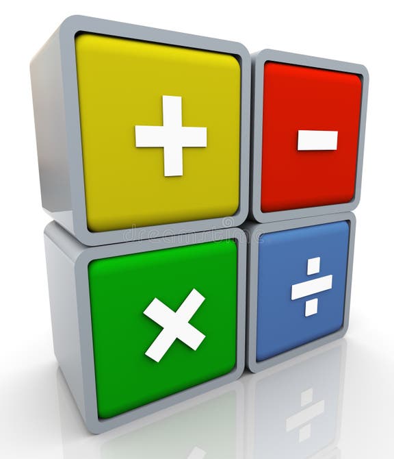 3d math operation signs stock illustration. Illustration of plus - 21651033