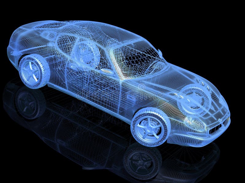 3d model cars stock illustration. Illustration of shadow - 22692926