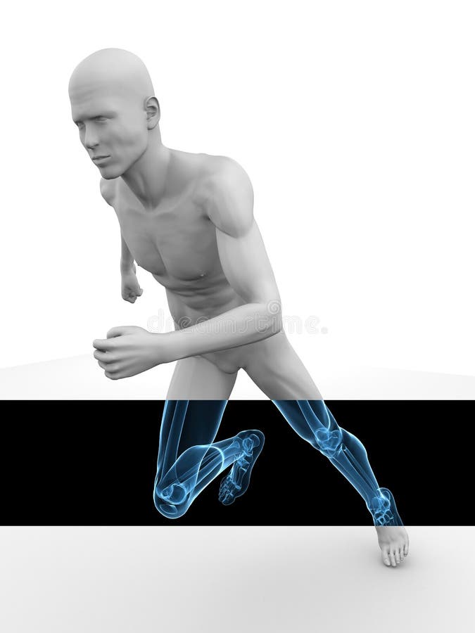 3d model - jogger stock illustration. Illustration of sports - 14526729