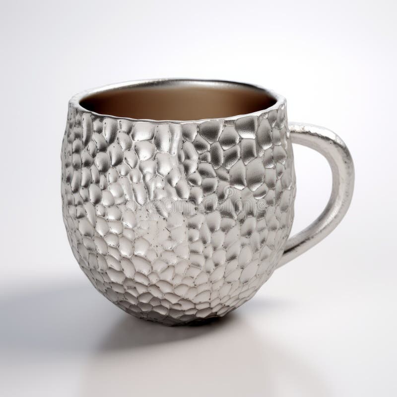 3d Model of a Mug with Black Coffee Finish and Rough Texture Stock ...
