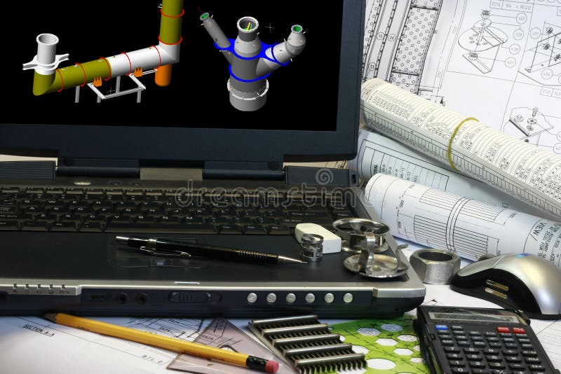 3d Model Review stock photo. Image of document, architecture - 8522156