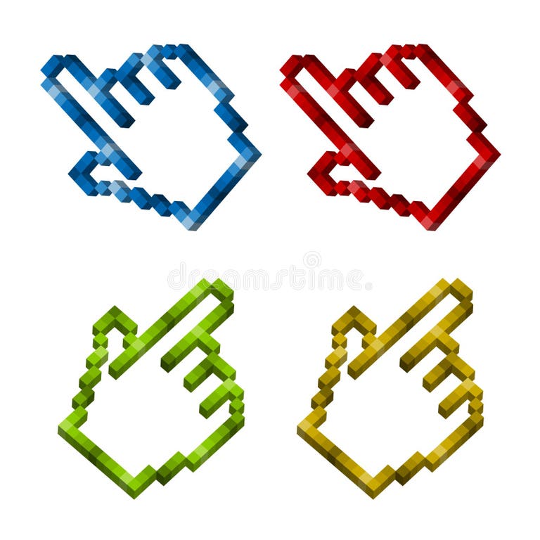 Computer Hand Cursors 3d Stock Illustrations – 73 Computer Hand Cursors ...