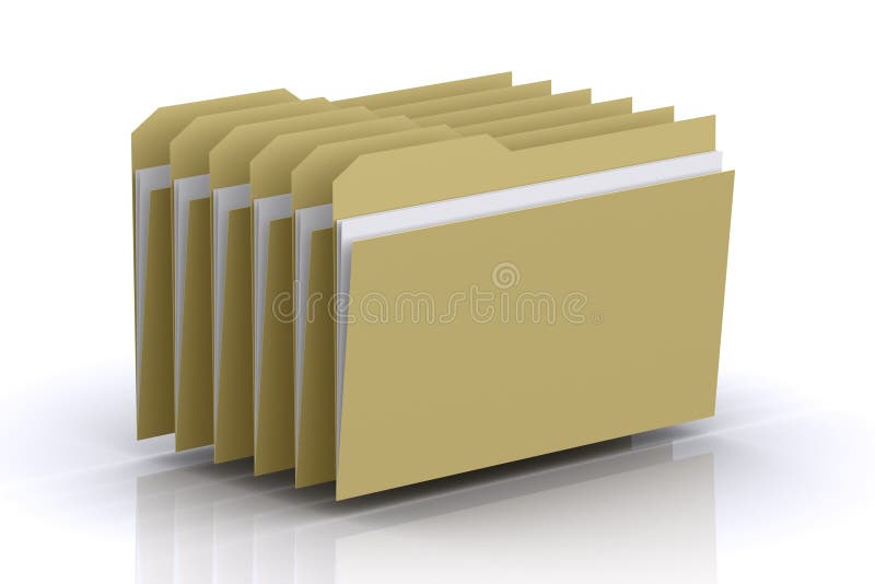 3d Multiple Folders stock photo. Image of file, tools - 2163602