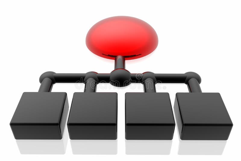 3d network connections stock illustration. Illustration of network ...