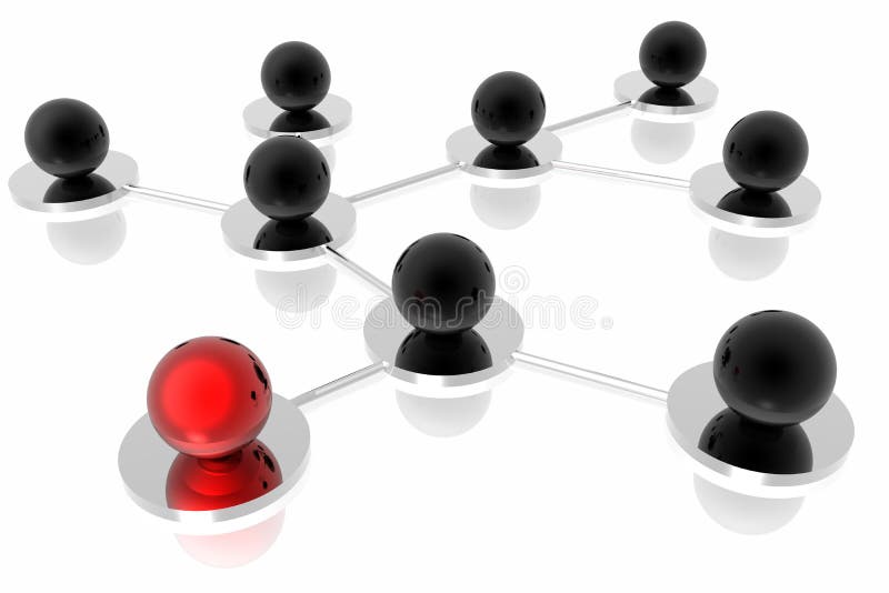 3d network connections stock illustration. Illustration of abstract ...