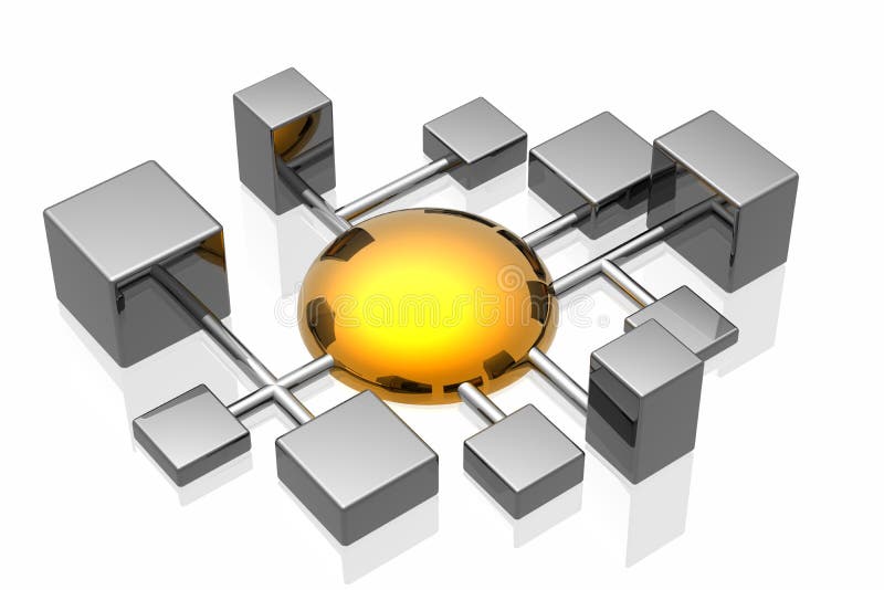 3d network connections stock illustration. Illustration of background ...