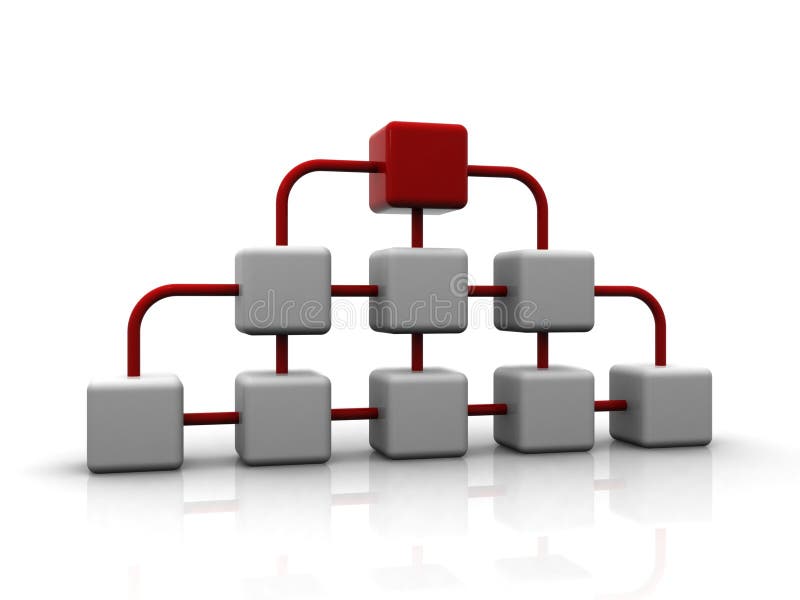 Database Structure Data Cubes Network Connections Stock Illustration ...