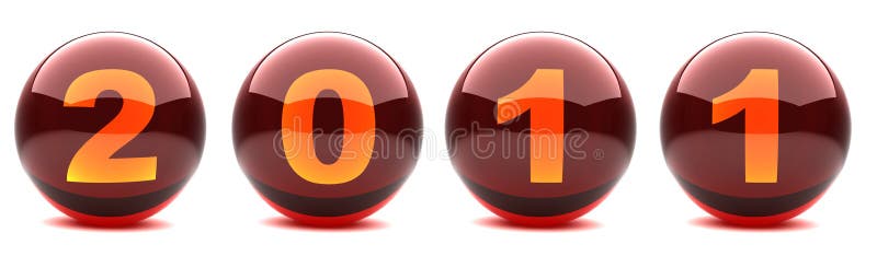 3d New Year 2011 Illustration Stock Illustration - Illustration of ...