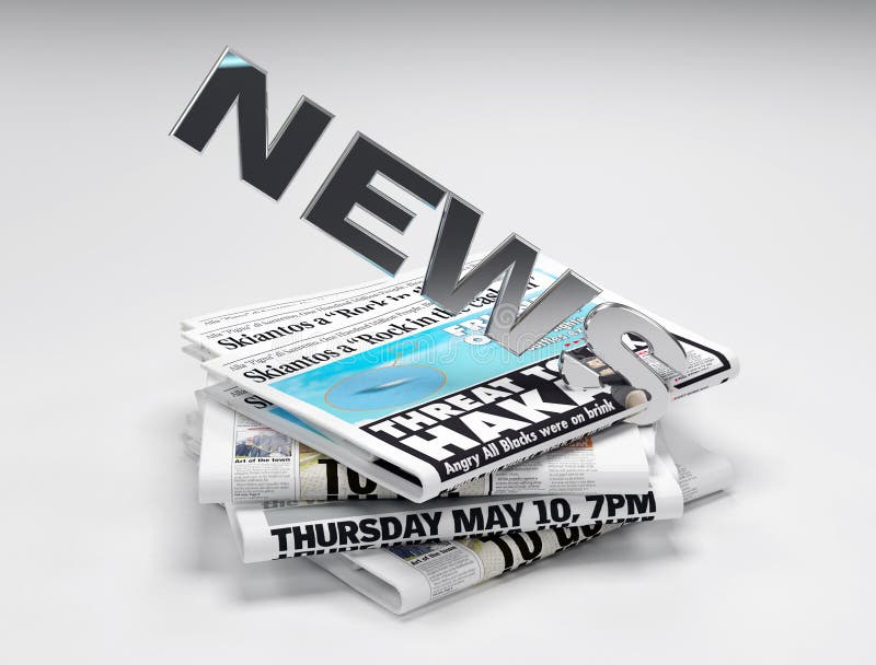 News 3D logo stock illustration. Illustration of logo - 2341416