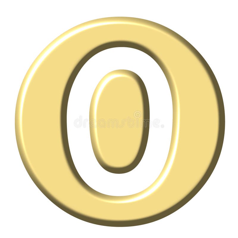 3D nombre comique 0 illustration stock. Illustration du biseau - 3465498