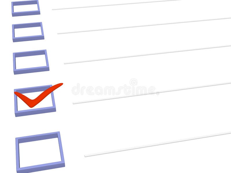 Marked Checklist Stock Illustrations – 1,640 Marked Checklist Stock ...