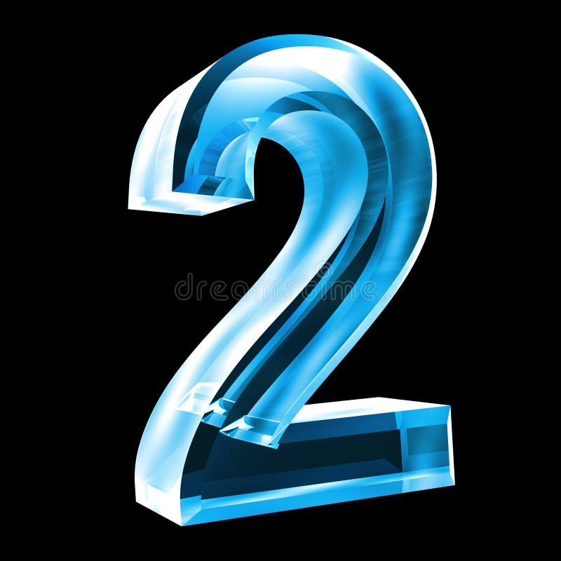 3d number 9 in blue glass stock illustration. Illustration of bold ...