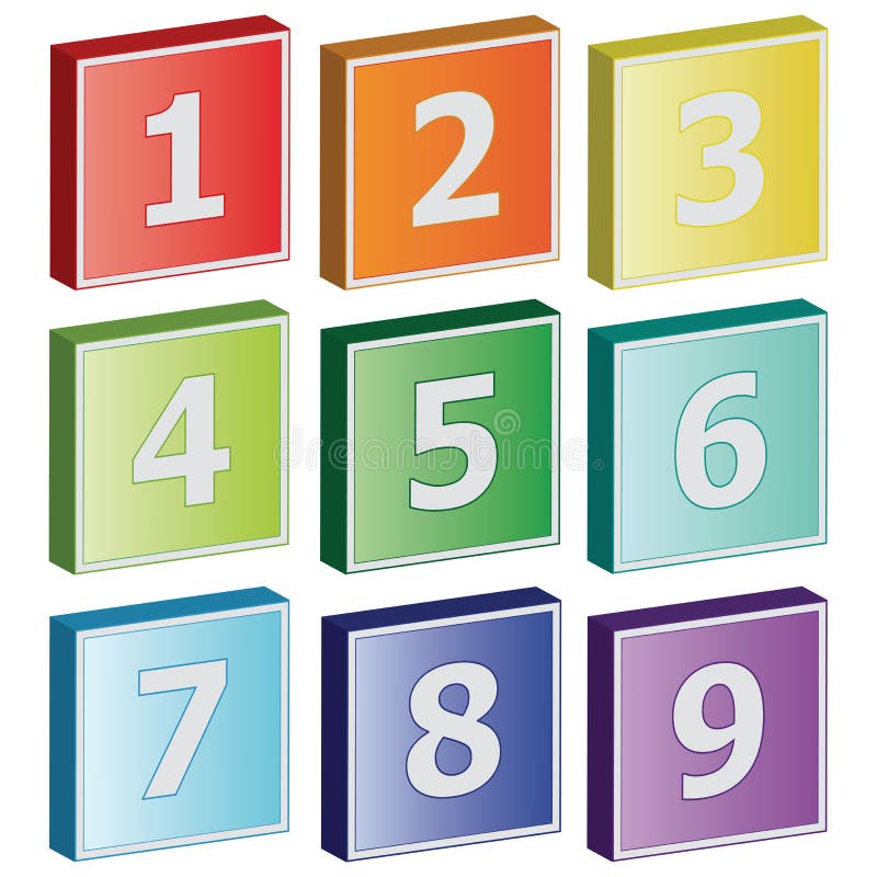 Number sign icons stock vector. Illustration of retro - 3297737