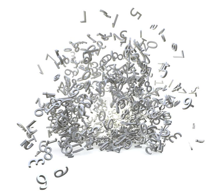 Numbers Exploded Stock Illustrations – 63 Numbers Exploded Stock ...