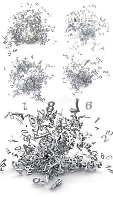 Exploded Numbers Stock Illustrations – 63 Exploded Numbers Stock ...