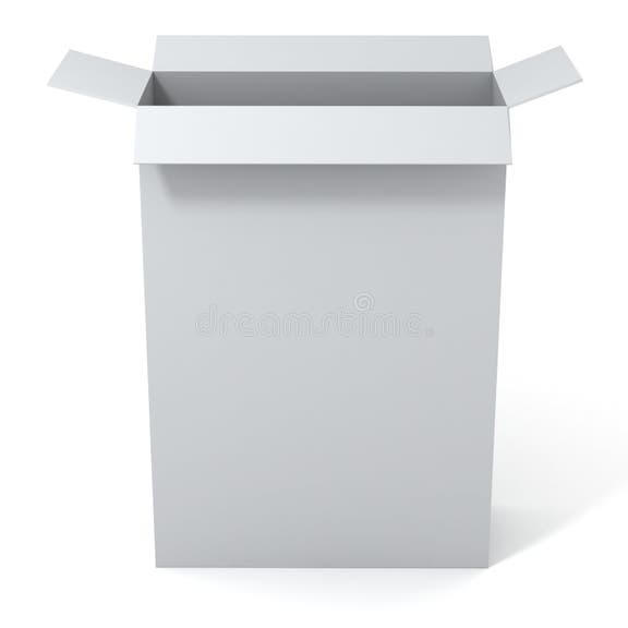 3d open lege lege doos stock illustratie. Illustration of patroon ...