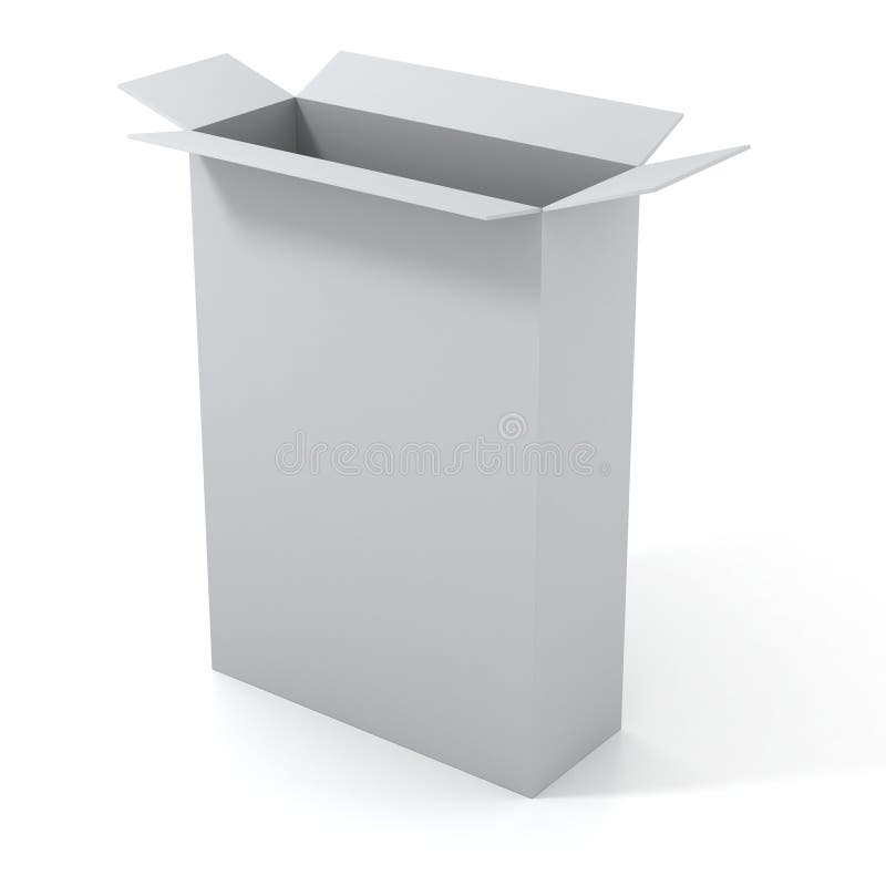 Open 3D lege doos stock illustratie. Illustration of patroon - 27653931