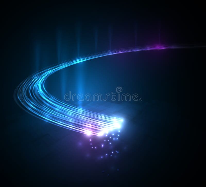 Optical Fibers Communication Concept Stock Vector - Illustration of ...