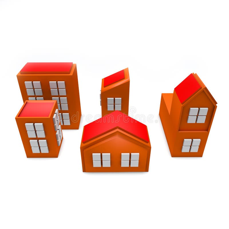 Buildings Exterior Icon Set 3d Black Stock Illustrations – 26 Buildings ...