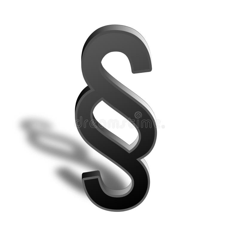 3D paragraph symbol stock illustration. Illustration of paragraph ...